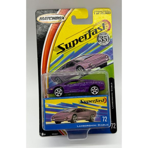 MATCHBOX | Toys | 204 Matchbox Superfast 72 Lamborghini Diablo Purple ...